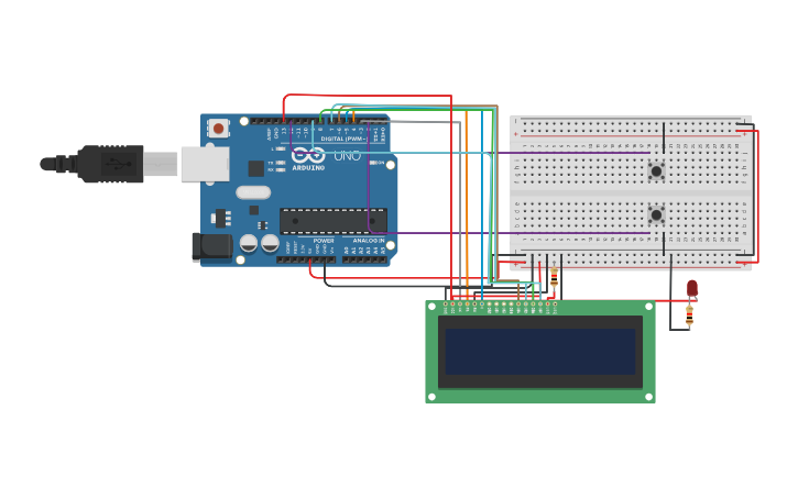 Circuit design flappy bird - Tinkercad