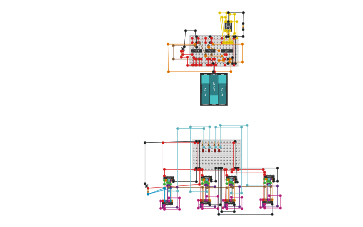 Circuit design BCD-7Segment - Tinkercad Circuit design BCD-7Segment - Tinkercad