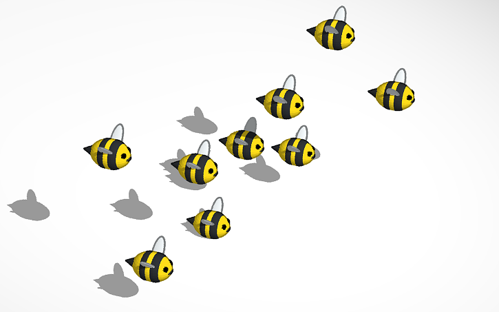 3D design bees | Tinkercad