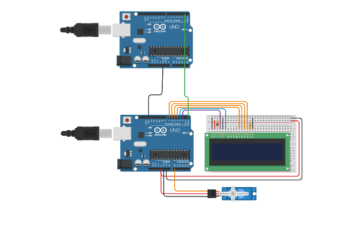 Circuit design Custom arduino Communication Protocol | Tinkercad