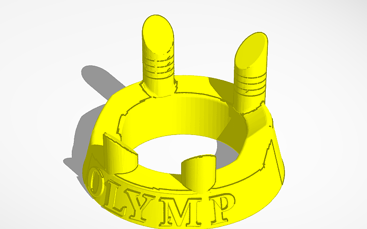 3D design rugby olymp tee III - Tinkercad
