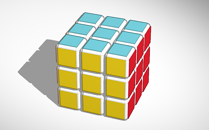 3D design Rubik's cube | Tinkercad