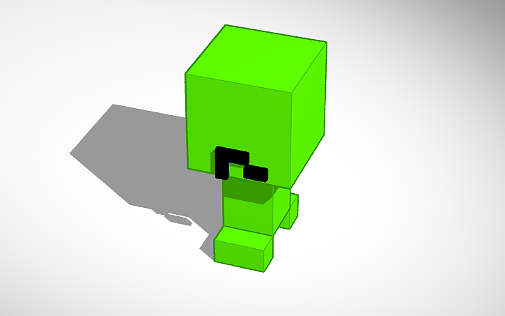 3D design creeper - Tinkercad