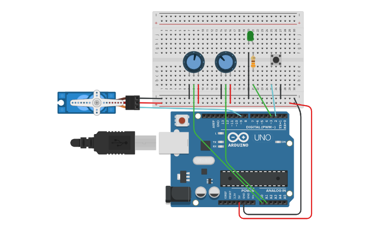 Circuit Design Matlab Communication Arduino Side Tinkercad
