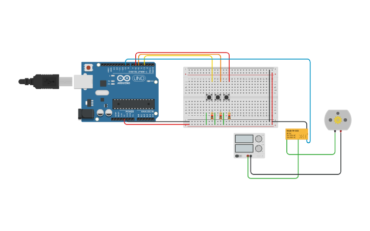 Circuit design lavamanos inteligente - Tinkercad