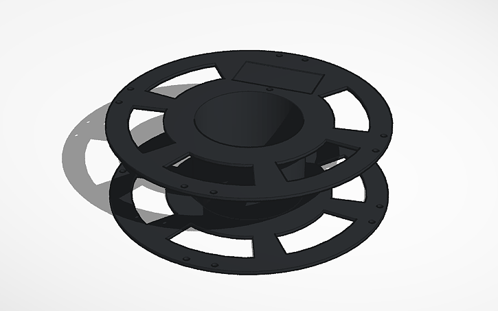 3D design 3D Print Spool Reel - Tinkercad