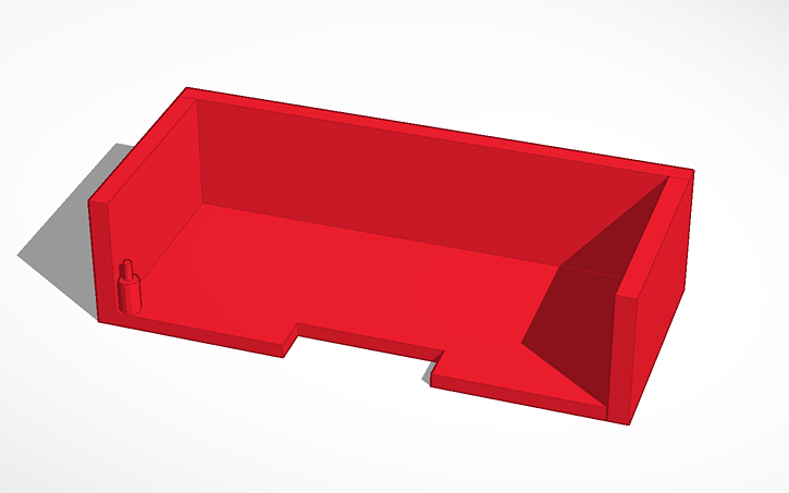 3d Design Ultrasonic Sensor Bottom Case Tinkercad