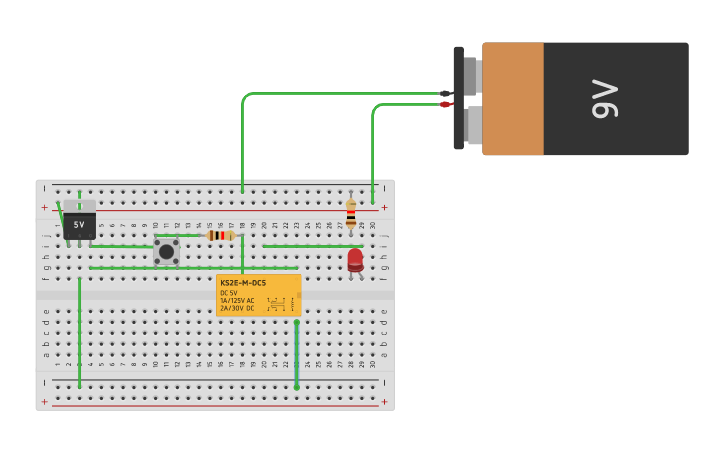 Circuit design relay - Tinkercad