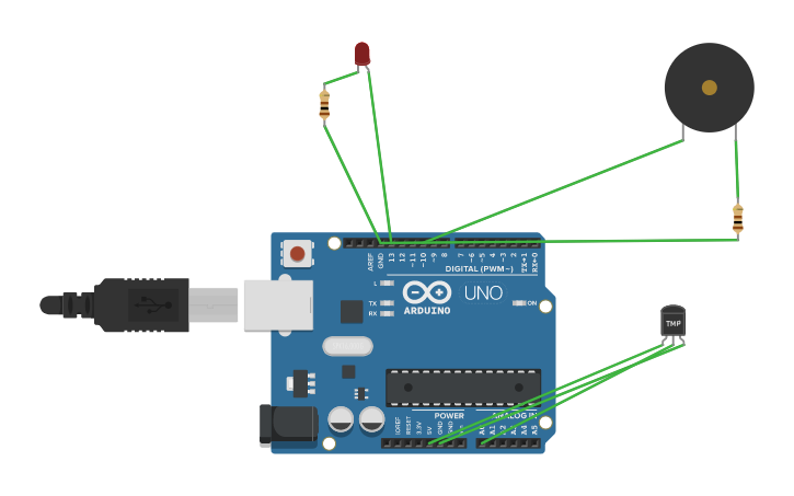 Circuit Design Temp Tinkercad