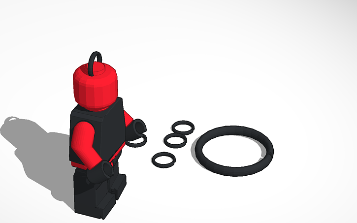 3D design lego keychain - Tinkercad