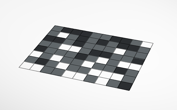 3D design Tiles - Tinkercad