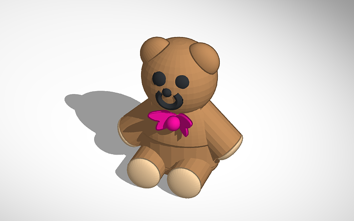 3D design Teddy Bear!!!! - Tinkercad