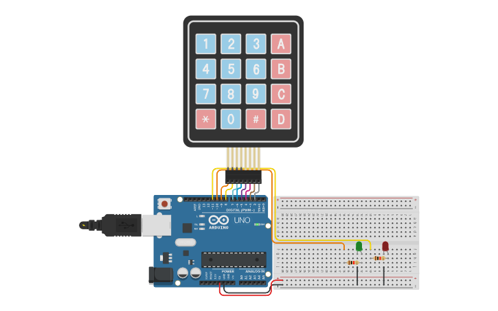 Circuit design Prueba 4 - Tinkercad
