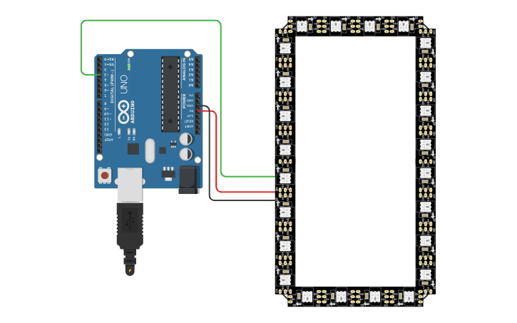 Circuit Design Neopixel Tinkercad