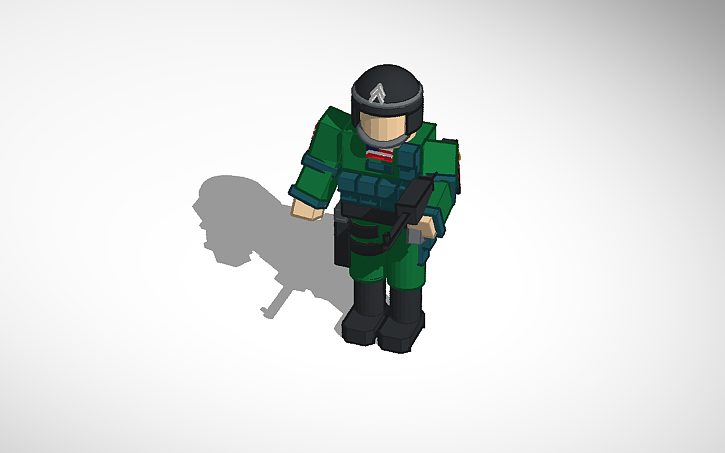 3D design Army Dude - Tinkercad