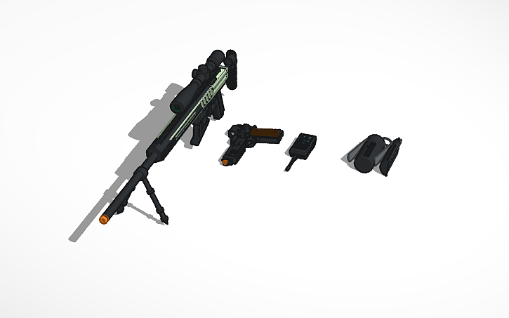 3D design airsoft loadout | Tinkercad