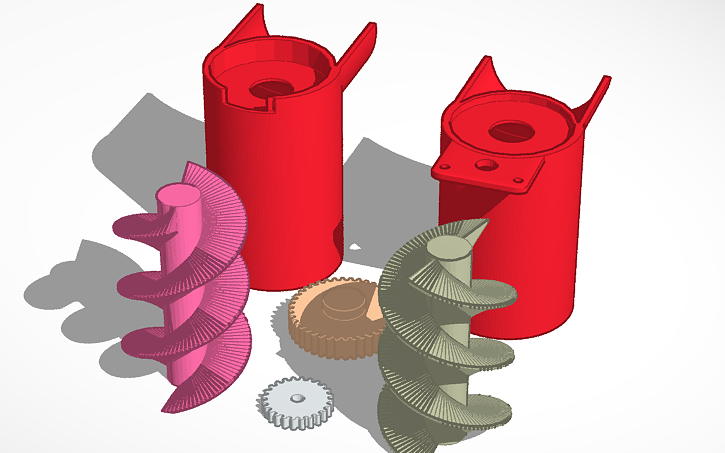 3D design Auger feeder - Tinkercad