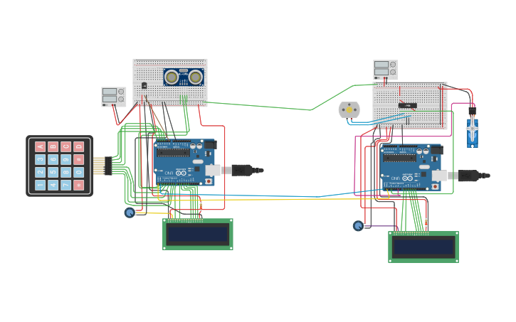 Circuit Design Copy Of Control De Motor Dc Con Sensor Tmp36 Tinkercad