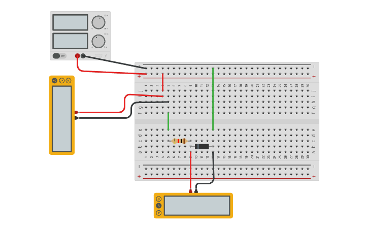 Circuit design Exp 02 Study of Zener diode ( Reverse bias) | Tinkercad