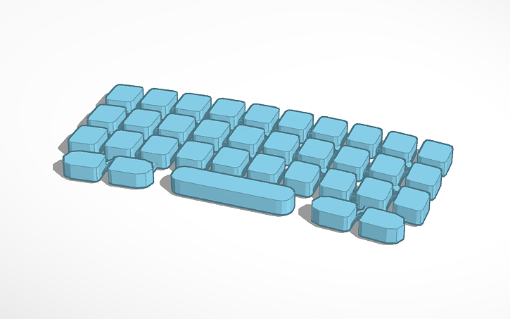 3D design Z2 Keyboard Test - Tinkercad