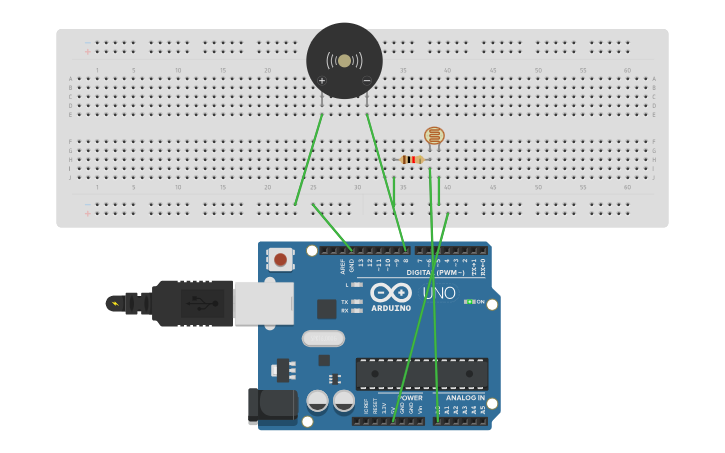 Circuit design Project 14 – Light Sensor - Tinkercad