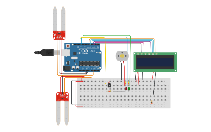 Circuit design Upen Moisture Sensor - Tinkercad