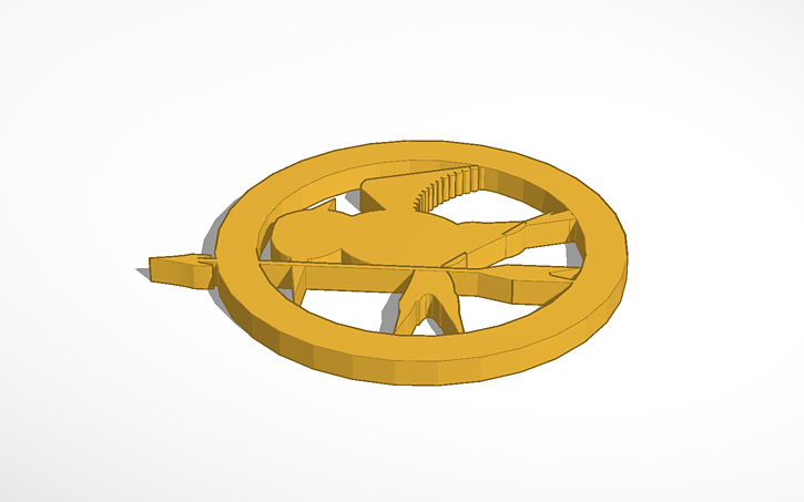 3D design Mockingjay Pin | Tinkercad