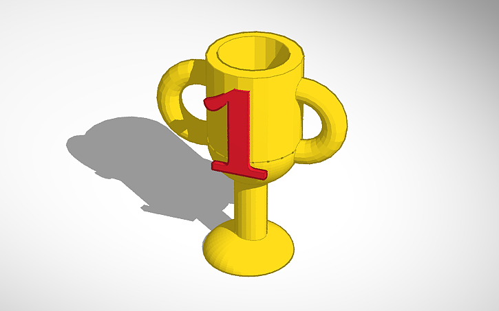 3D design Trophy - Tinkercad