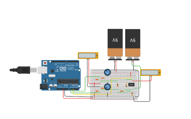 Circuit design Op Amp 101: Differential - Tinkercad