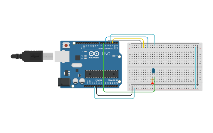 Circuit design Arduino - Circuitos Logicos - Tinkercad