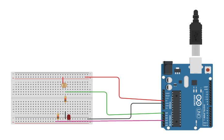 Circuit design ARDUINO - Tinkercad