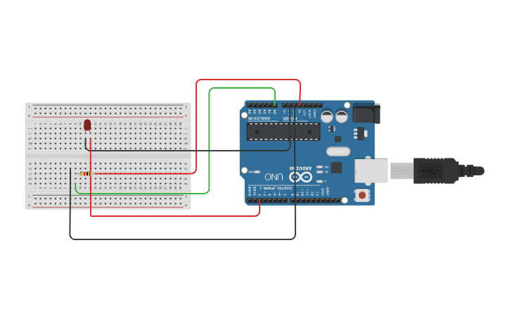 Circuit design LED Photoresistor - Tinkercad