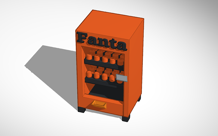 3D design Fanta Vending Machine Design - Tinkercad
