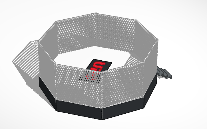 3D design ufc ring - Tinkercad