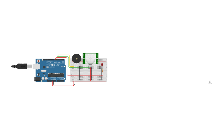 Circuit Design Projeto Tinkercad Circuitos Sensor Presença Pir