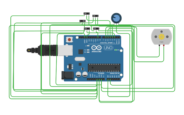 Circuit Design Power Window Tinkercad