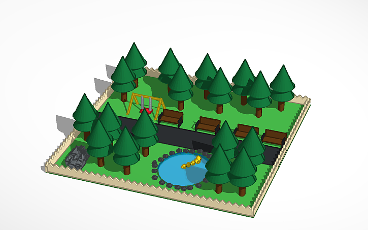 3D design Parque - Tinkercad