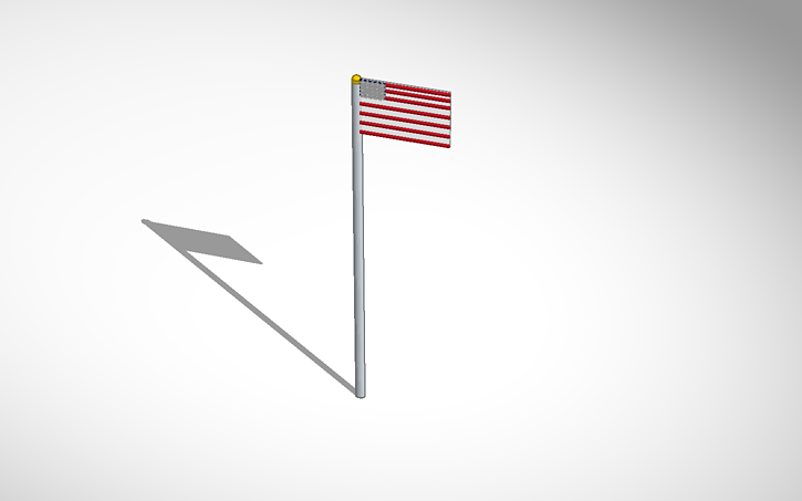 3D design USA Flag Project - Tinkercad
