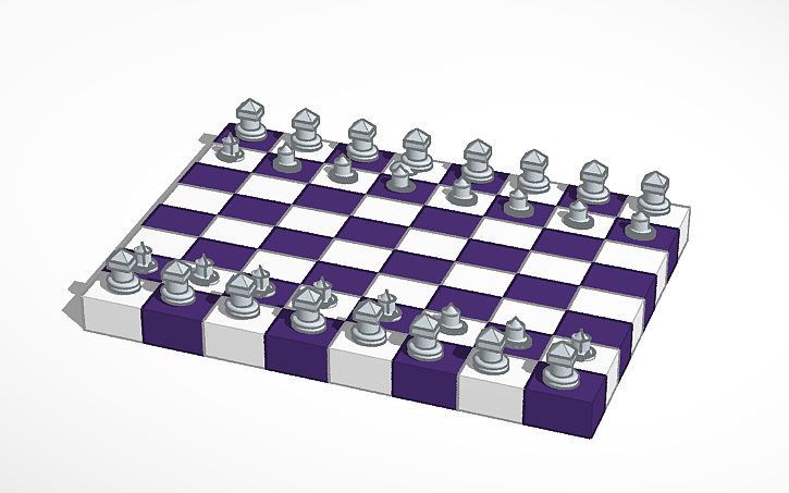 3d Design Chess Set Tinkercad