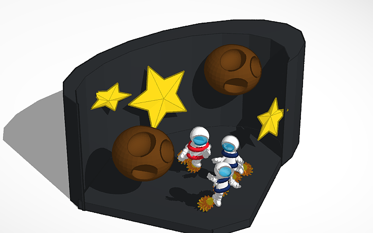 3D design ASTRONAUTS - Tinkercad