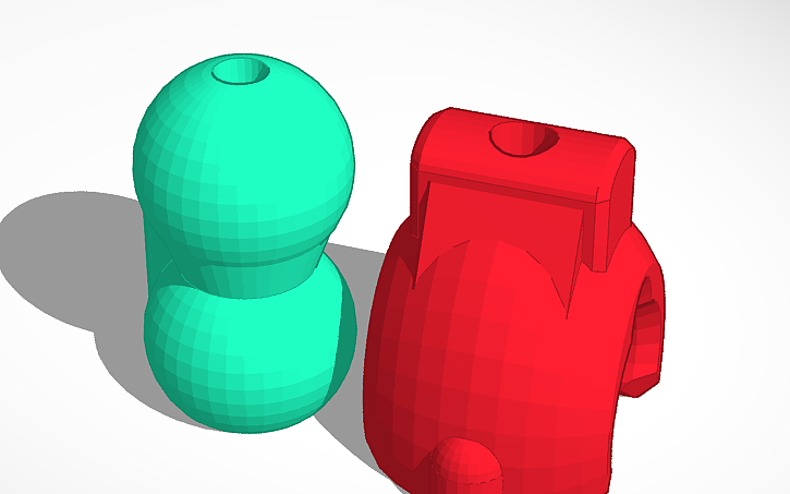 3D design ball and socket test - Tinkercad