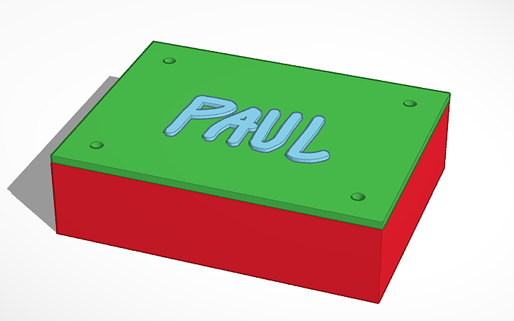 3D design box - Tinkercad