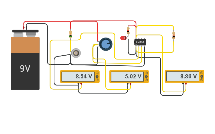 Circuit design photodiode module schematic - Tinkercad