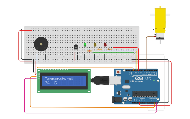 Circuit design Proyecto AQC Sensor de Temperatura(Módulo Bluetooth ...