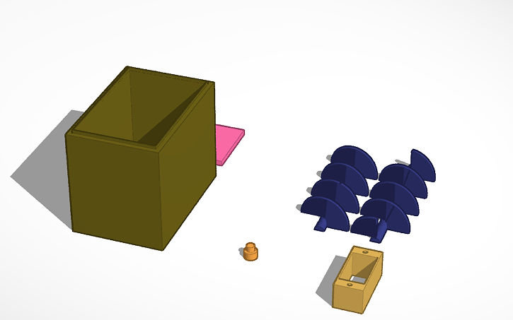 3D design Candy Dispenser Part 1 | Tinkercad