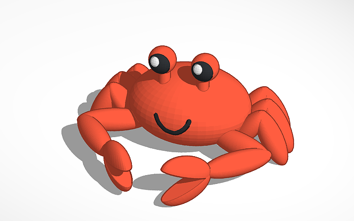 3D design Copy of Cute Crab - Tinkercad
