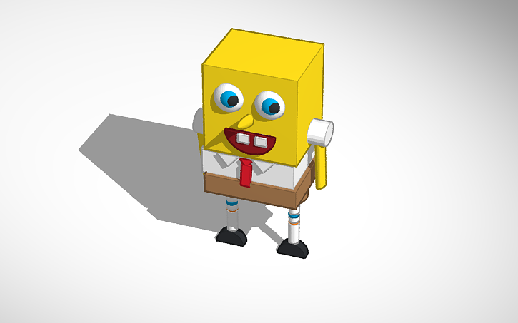 3D design spongebob | Tinkercad