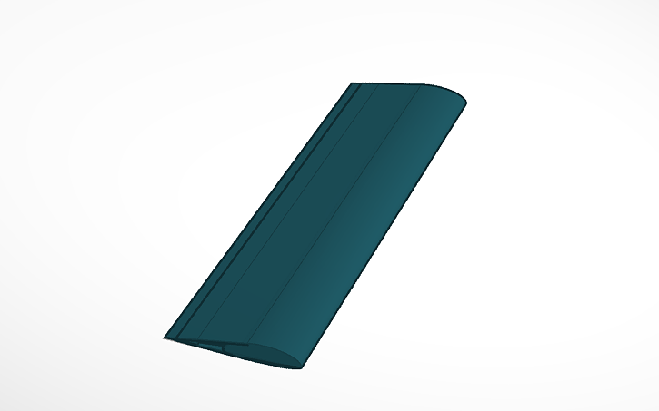 3D design Straight leading, semi-symmetrical wing - Tinkercad