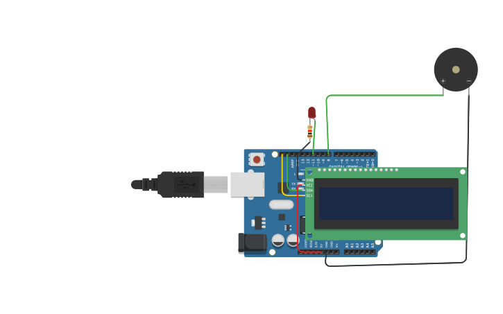 Circuit Design Morse Code Translator Using Arduino Tinkercad