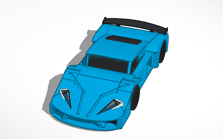 3D design c8 Corvette - Tinkercad